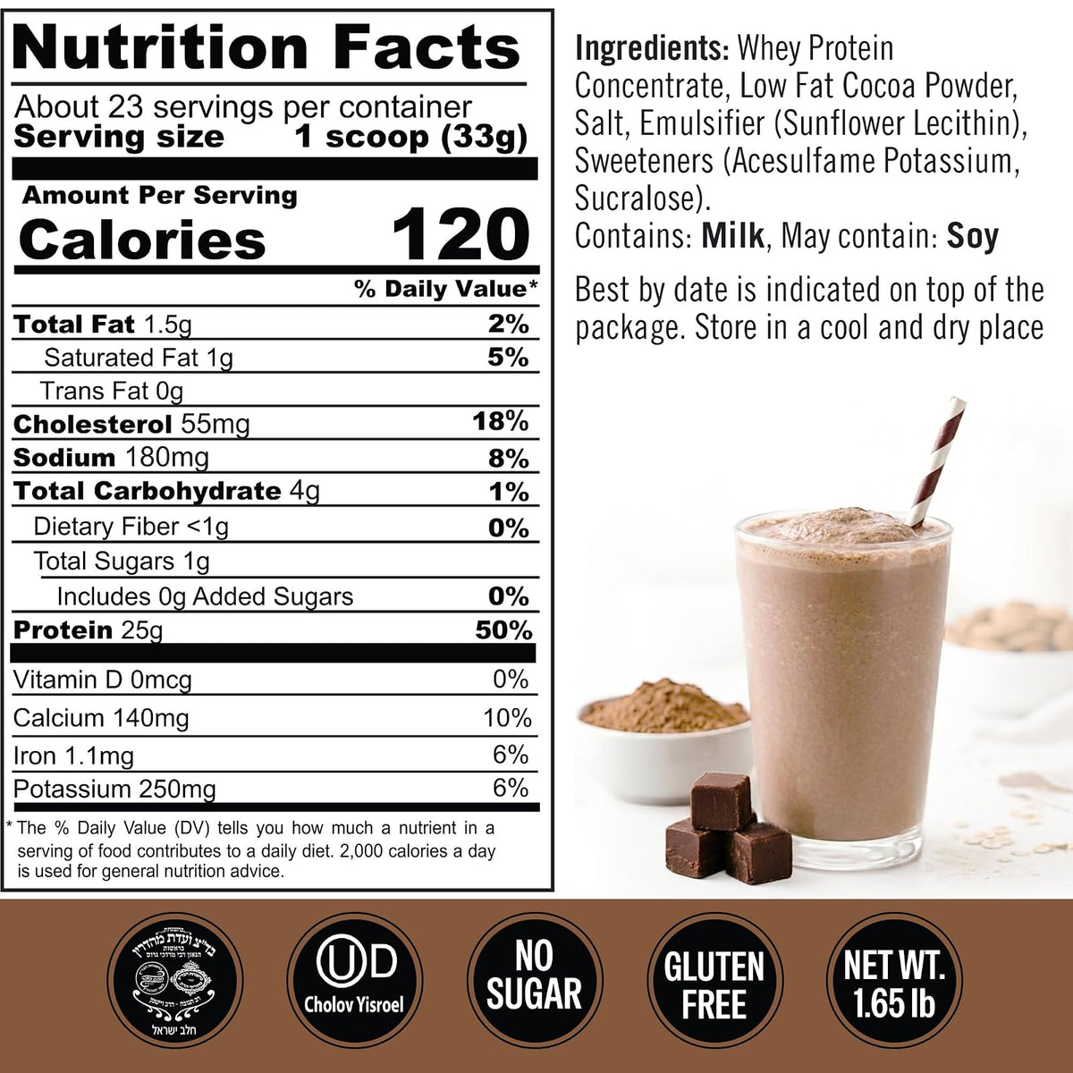delicious dark chocolate fudge protein powder