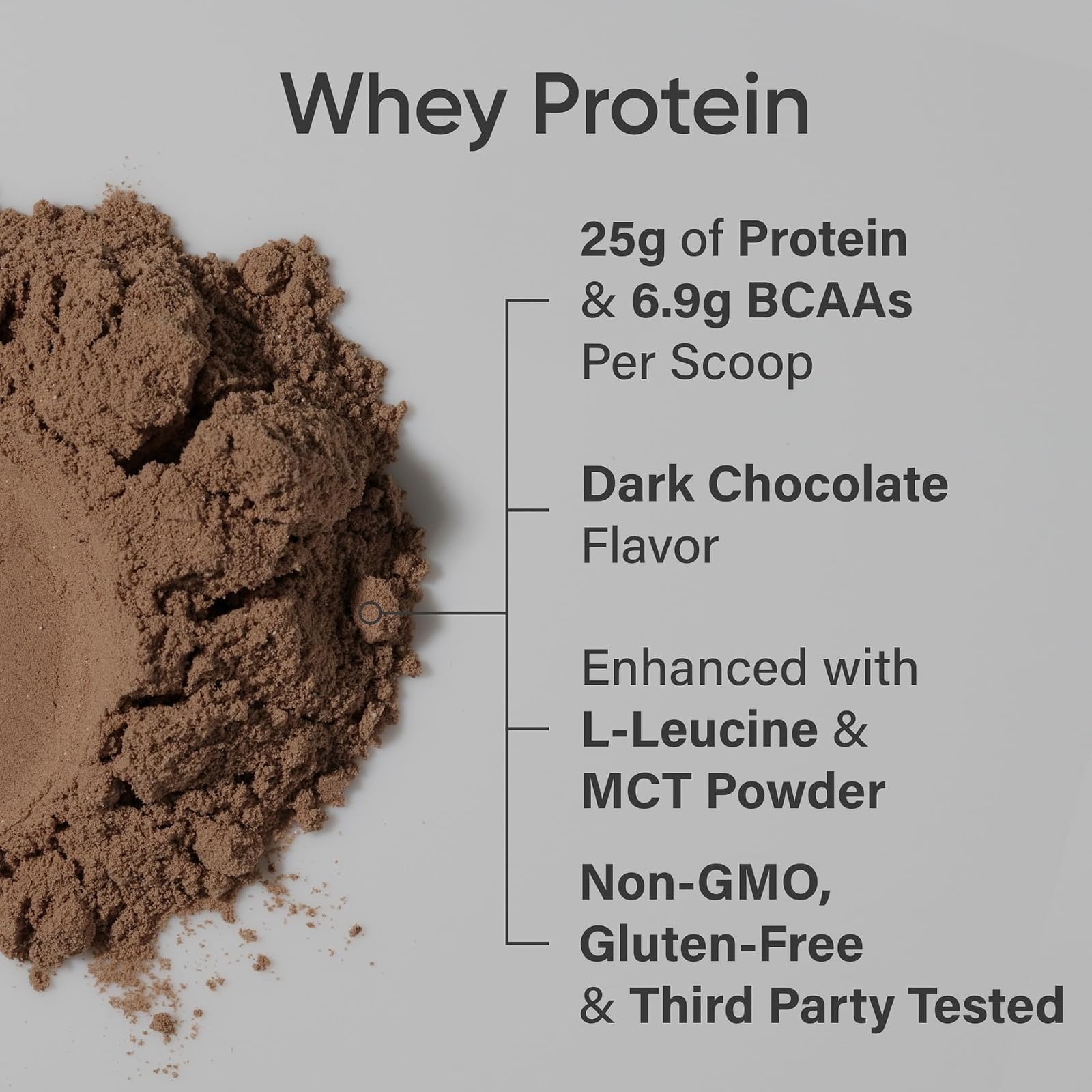 Delicious dark chocolate protein shake