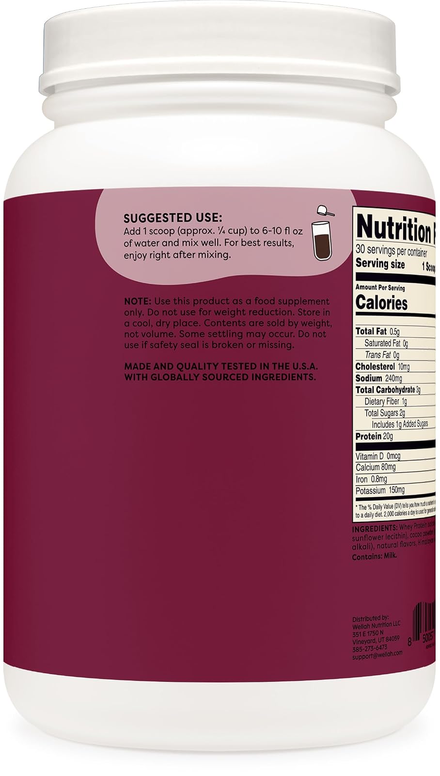 delicious dark chocolate whey protein powder