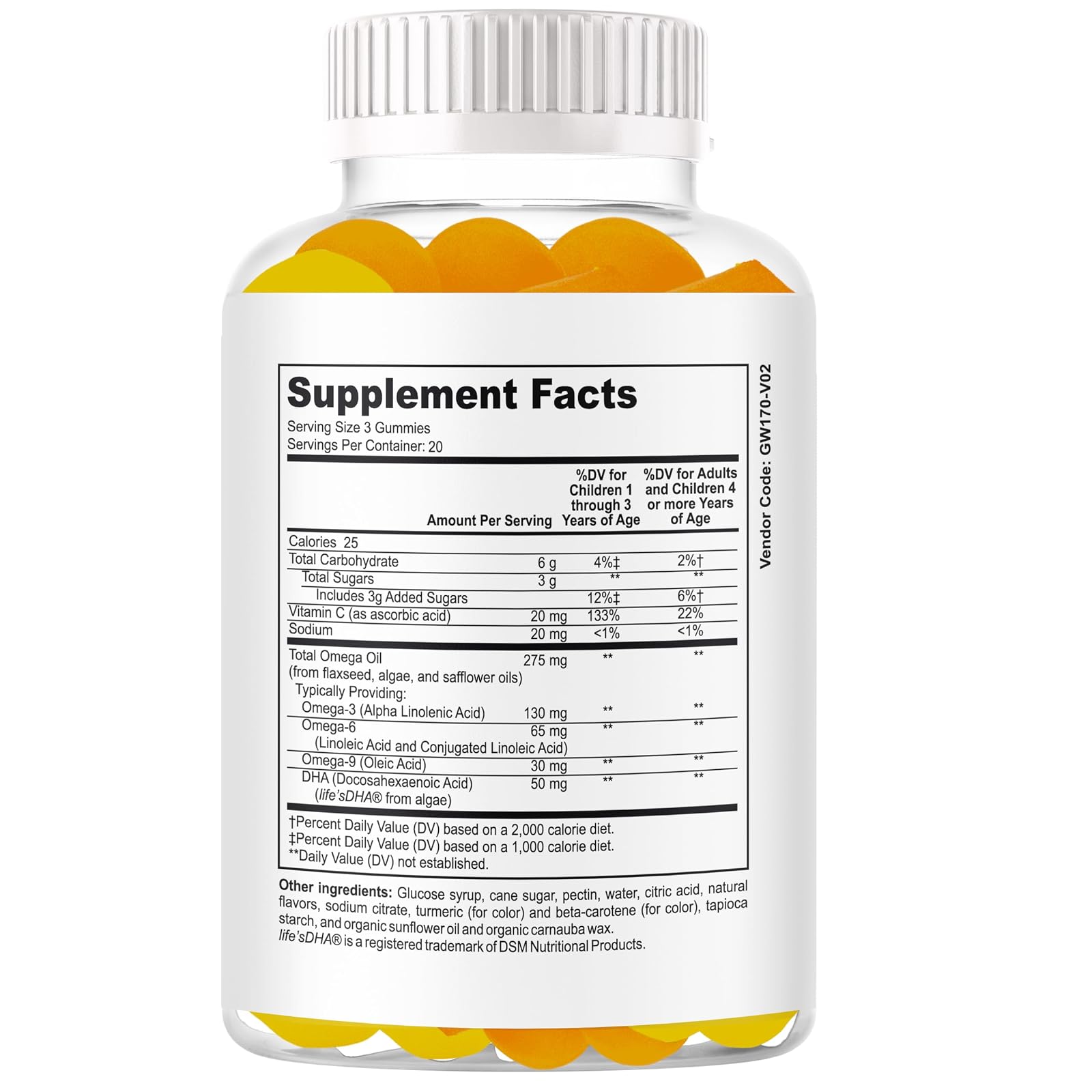 Delicious DHA gummies for healthy growth