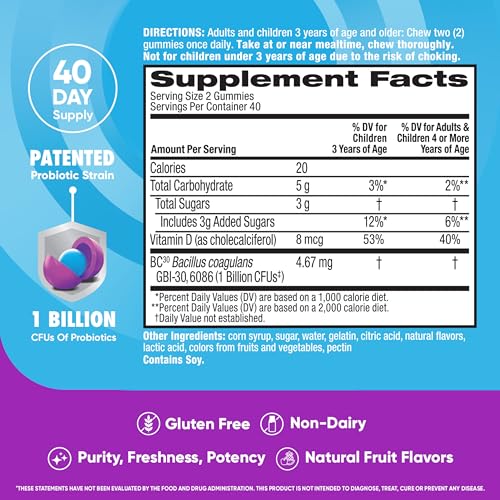 delicious digestive support probiotic gummies