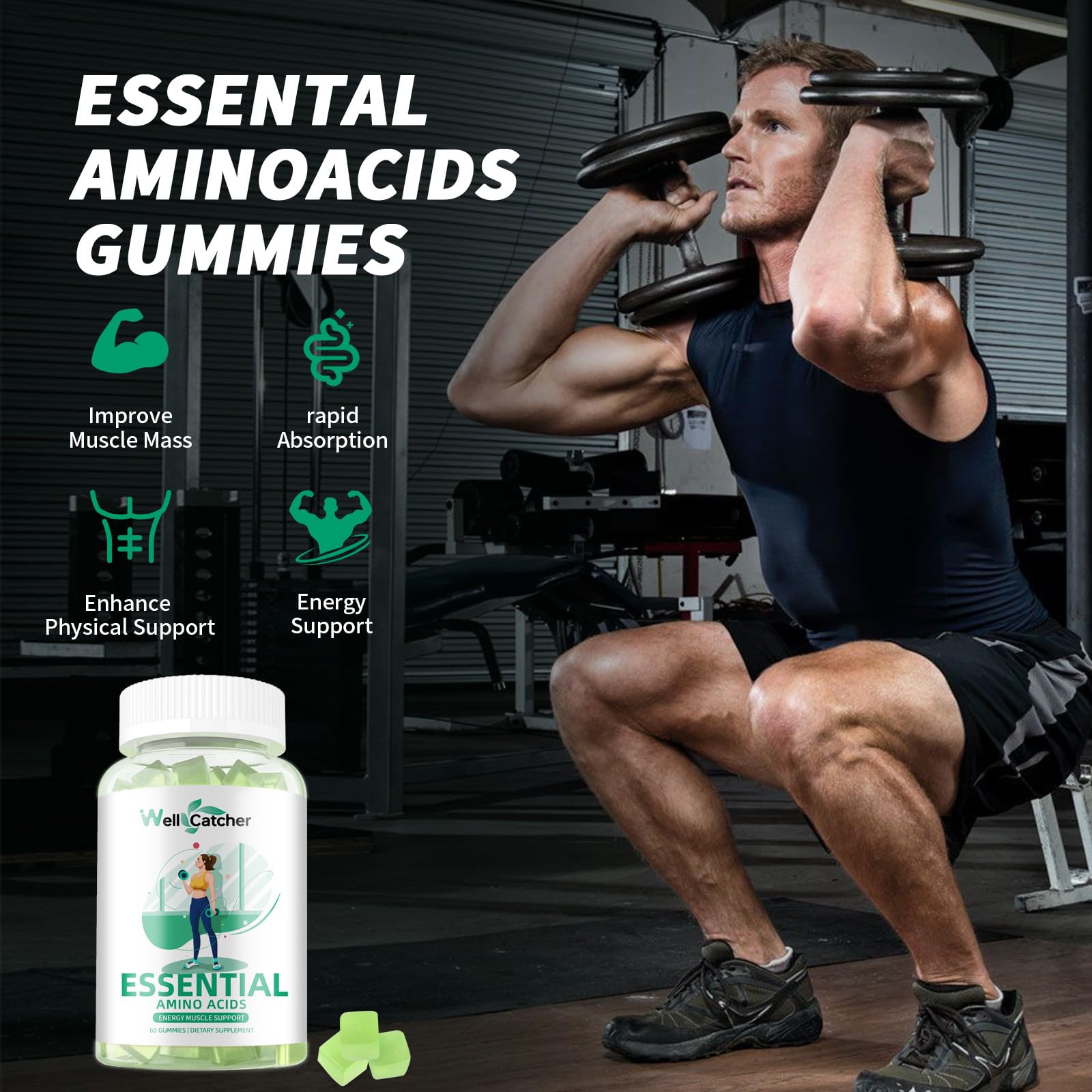 Delicious EAA gummies for energy