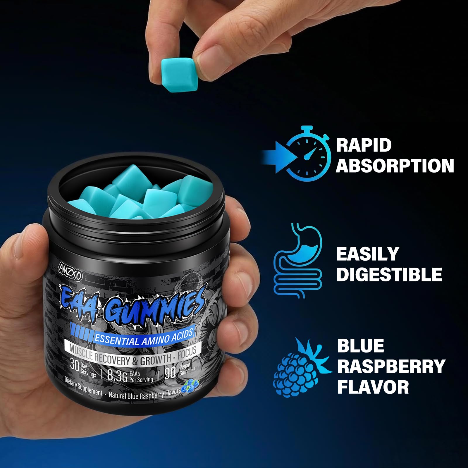 Delicious EAA gummies for workouts