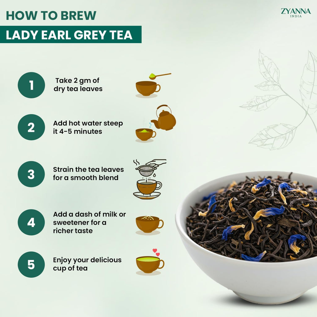 delicious Earl Grey herbal infusion