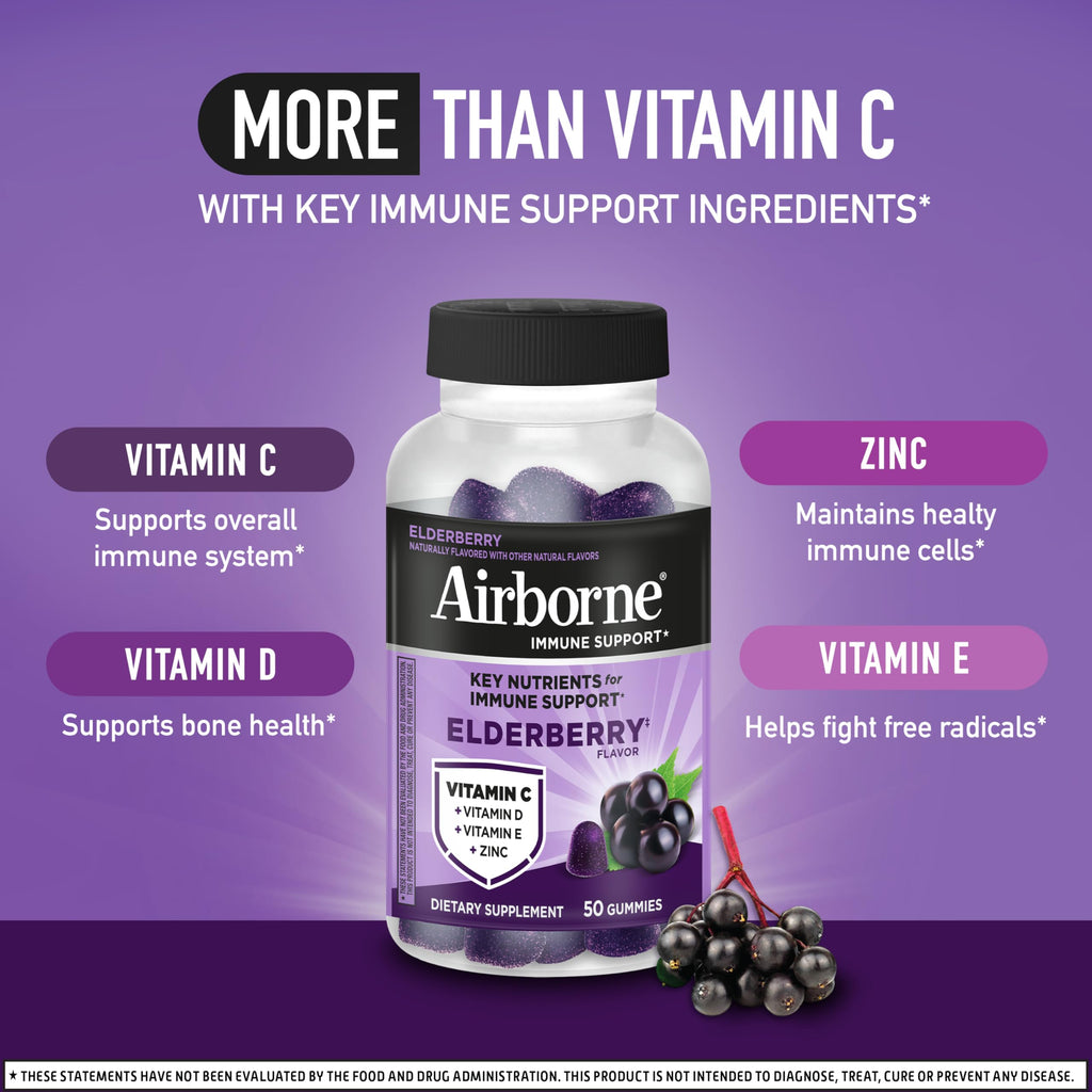 delicious elderberry flavor gummies