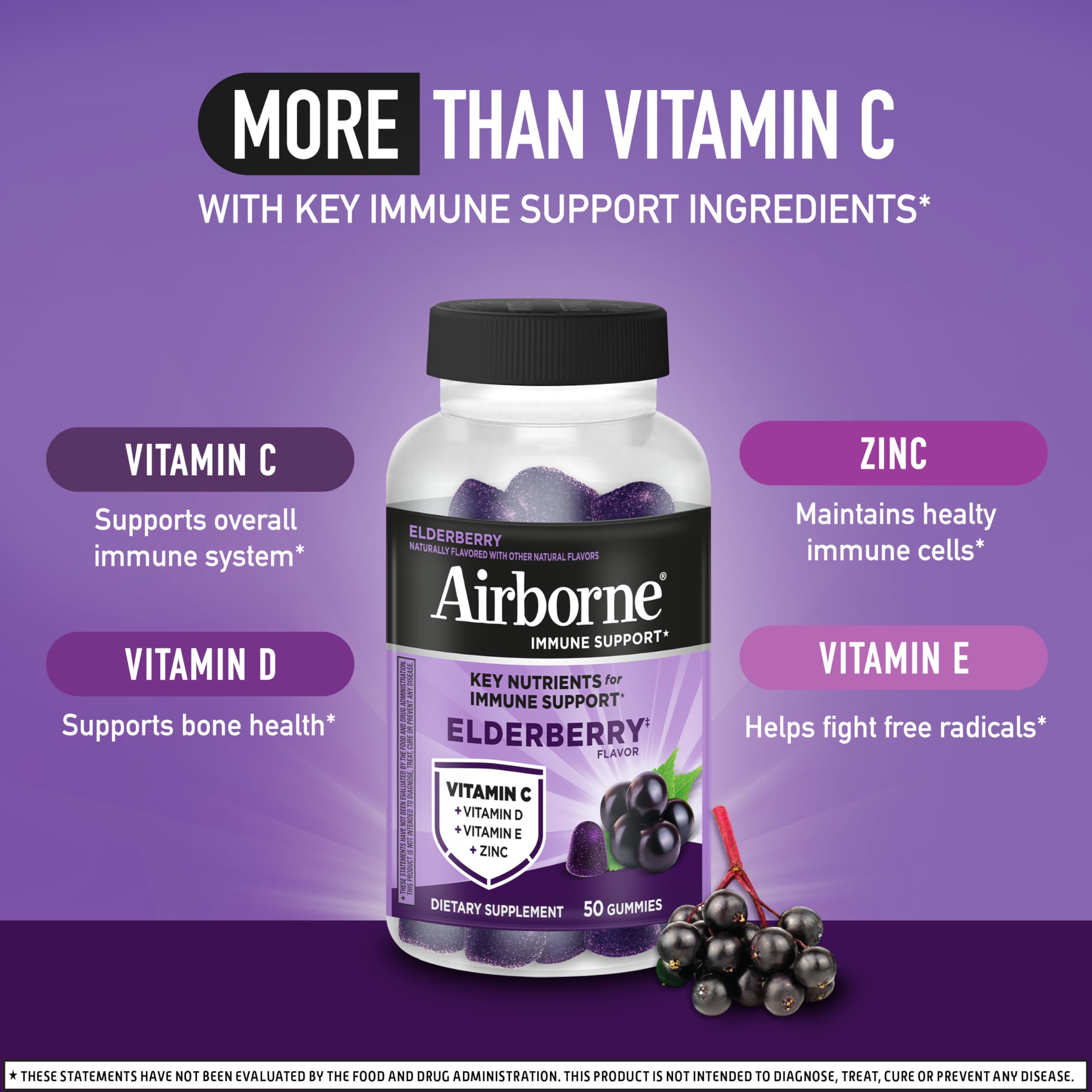 delicious elderberry flavor gummies