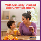 Delicious elderberry flavour gummies