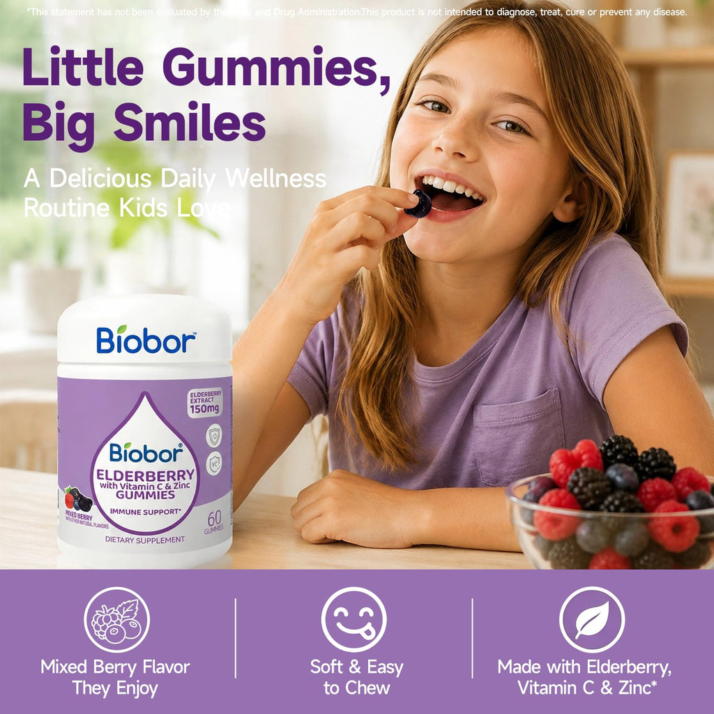 Delicious elderberry gummies for adults