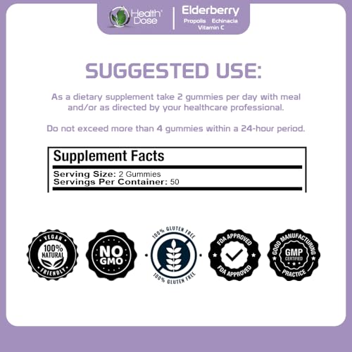delicious elderberry gummies for children's health