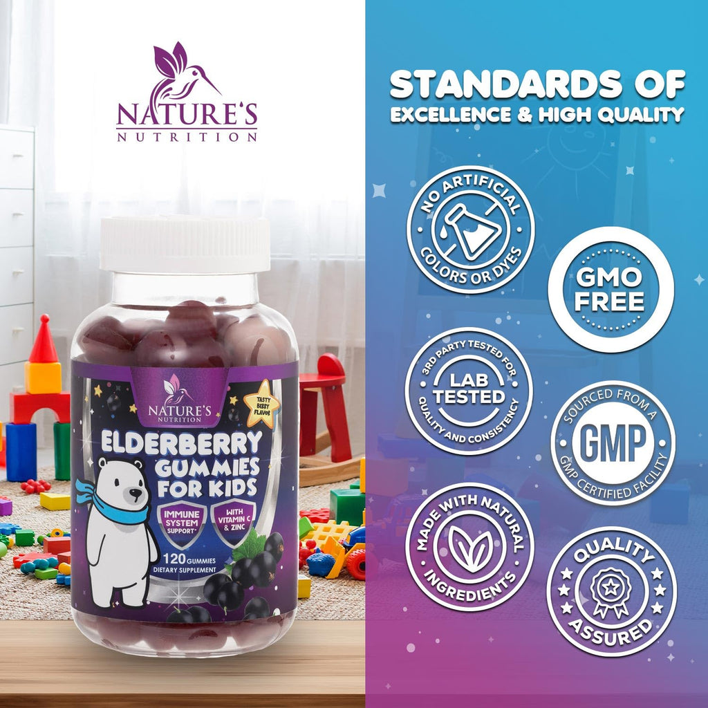 delicious elderberry gummies for children