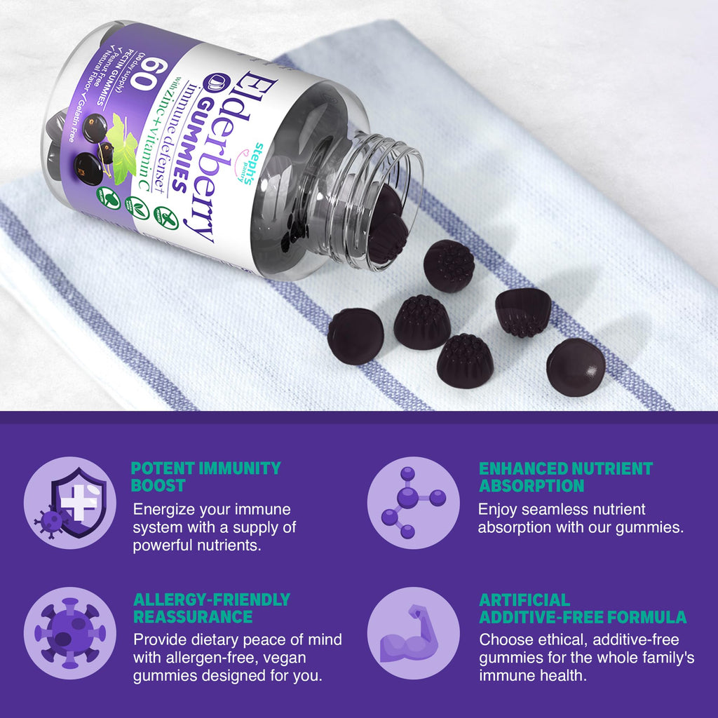 delicious elderberry gummies for daily use