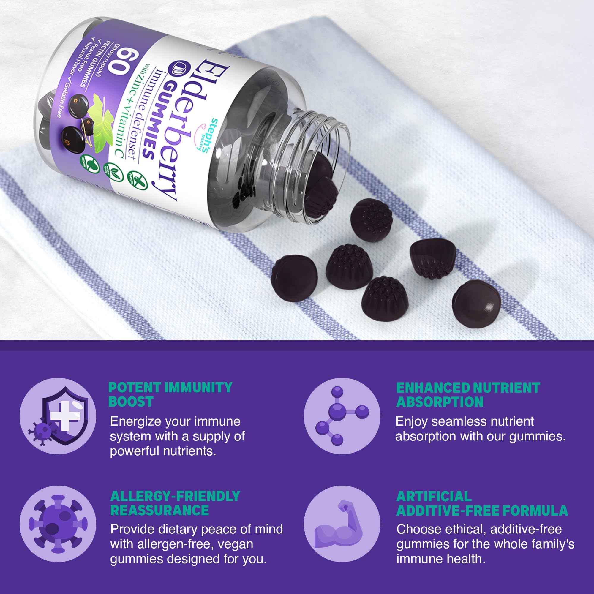 delicious elderberry gummies for daily use
