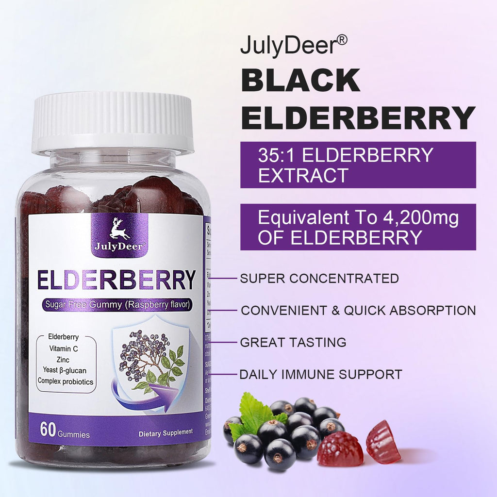 delicious elderberry gummies for health