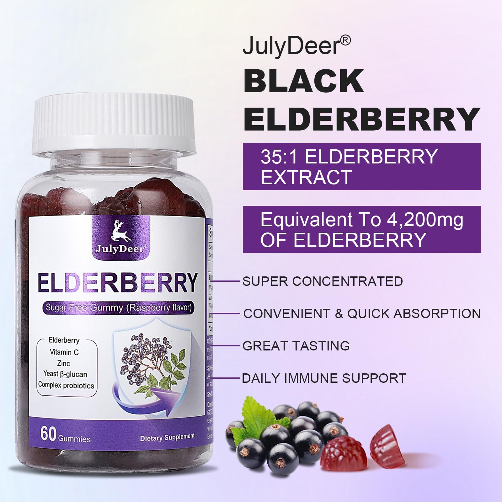 delicious elderberry gummies for health
