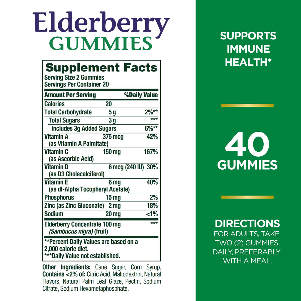 delicious elderberry gummies for health