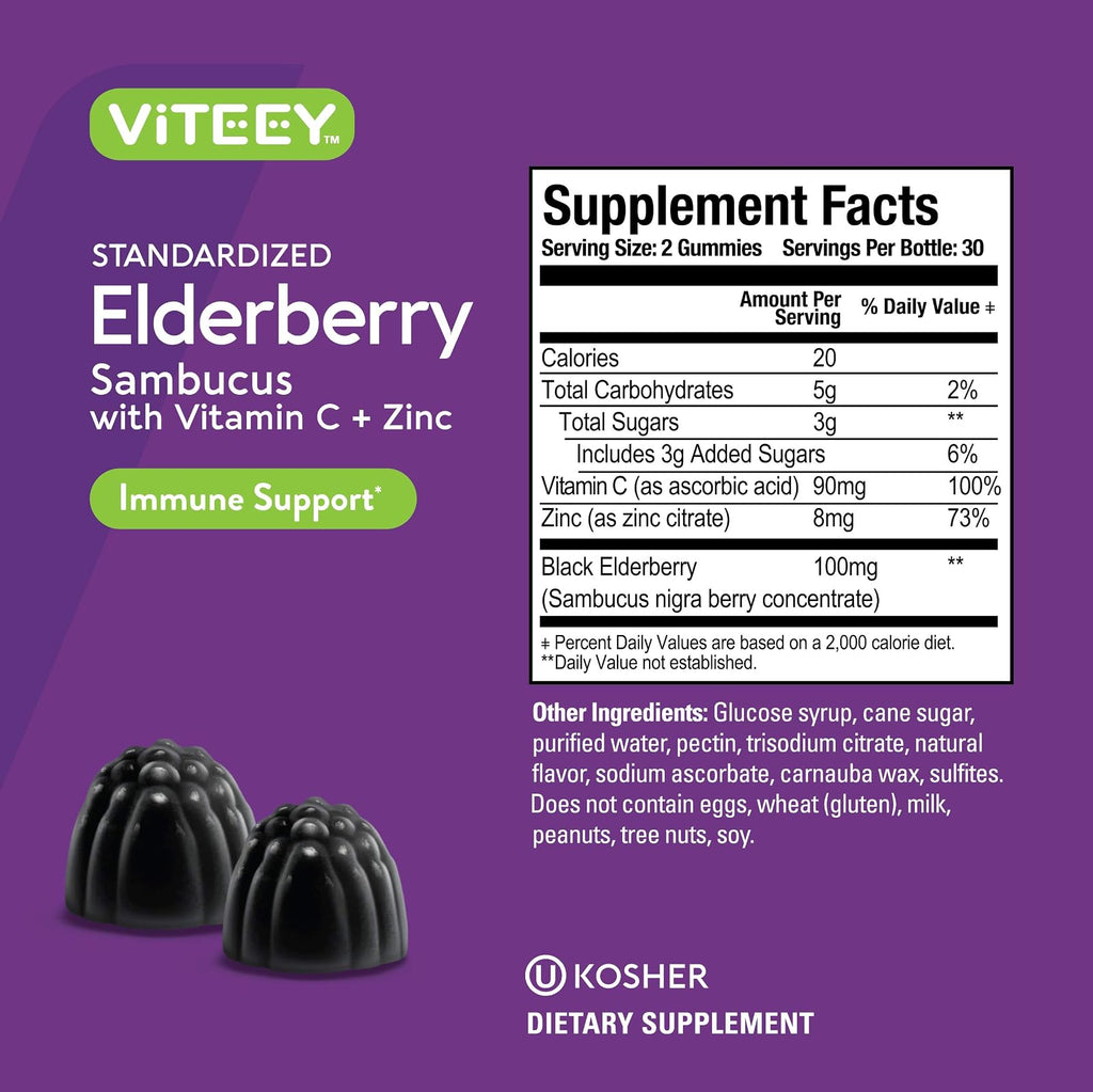delicious elderberry gummies for health