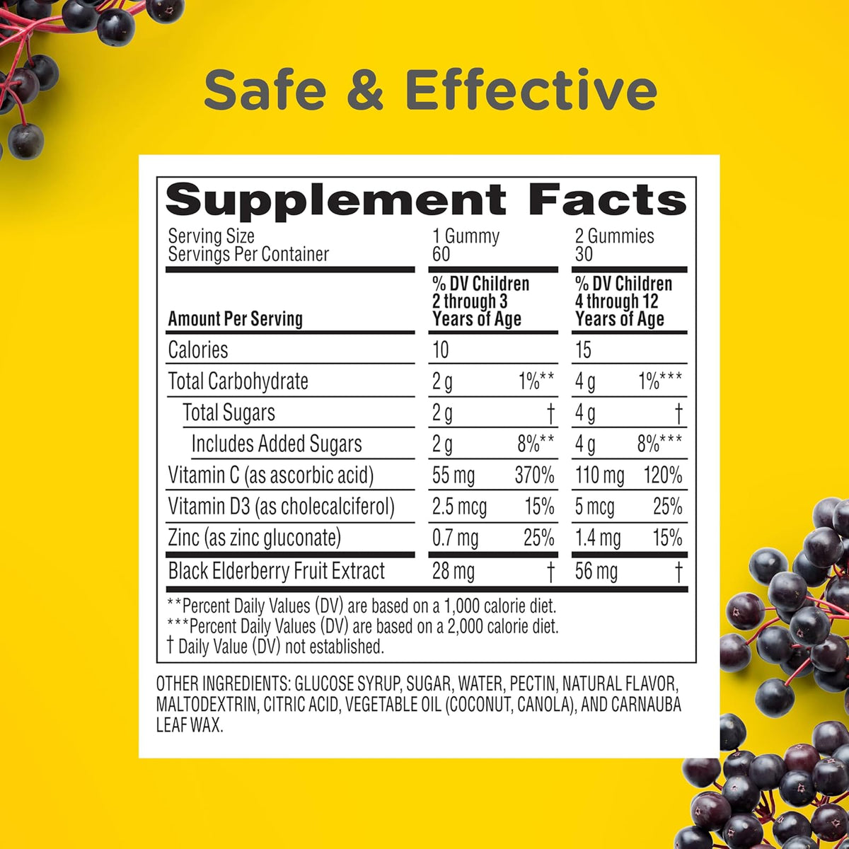 delicious elderberry gummies for immunity
