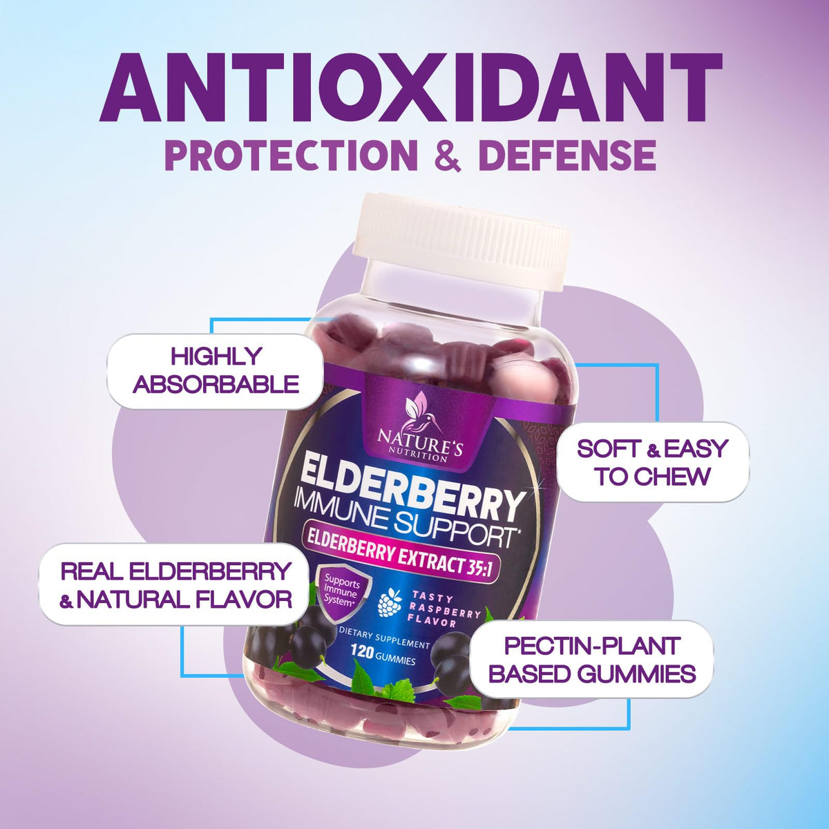 delicious elderberry gummies for immunity