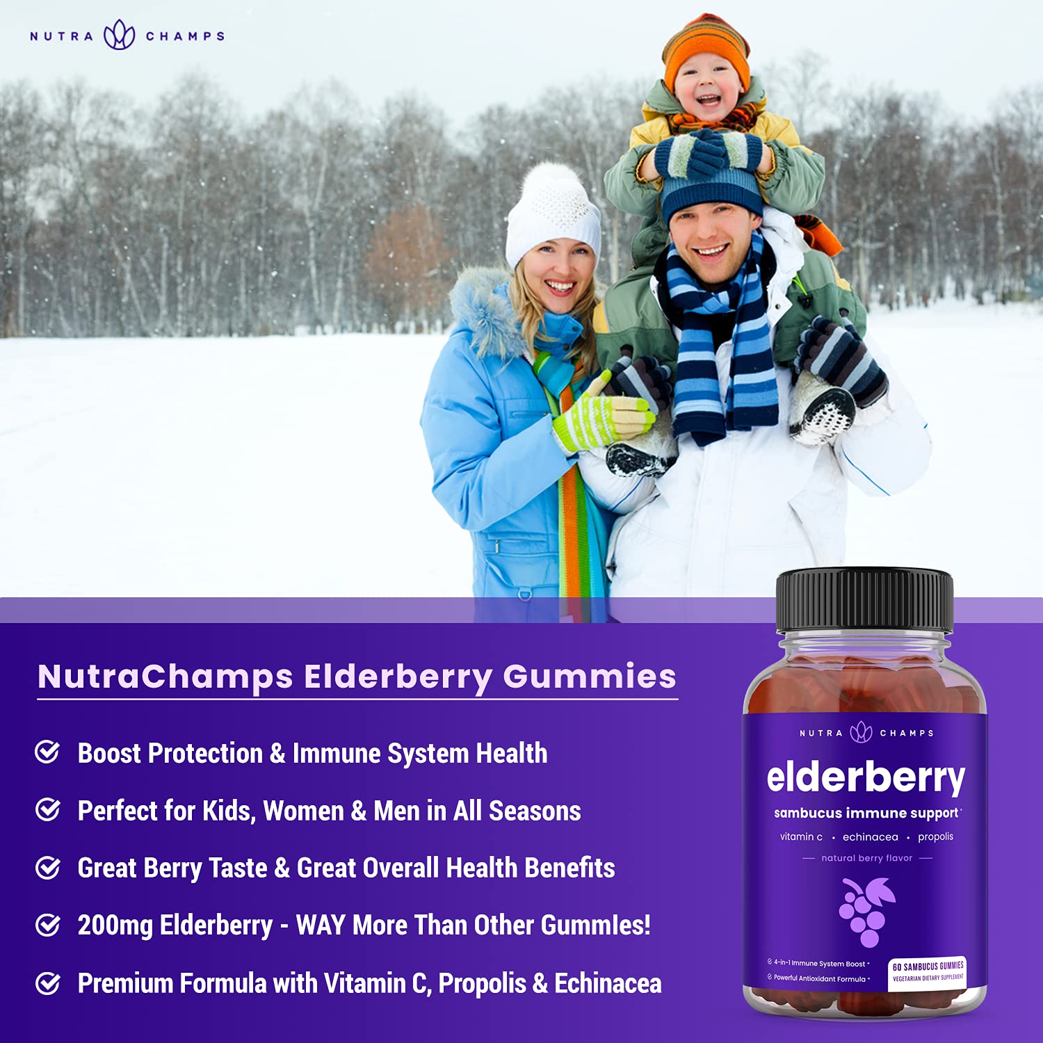 delicious elderberry gummies for kids