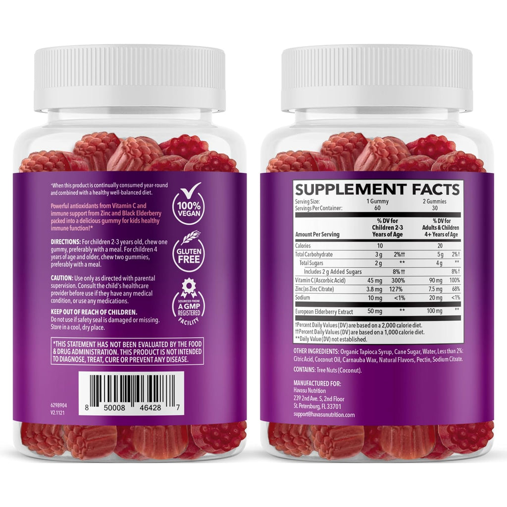 delicious elderberry gummies for kids