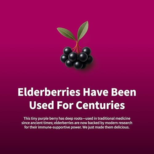delicious elderberry gummy for wellness