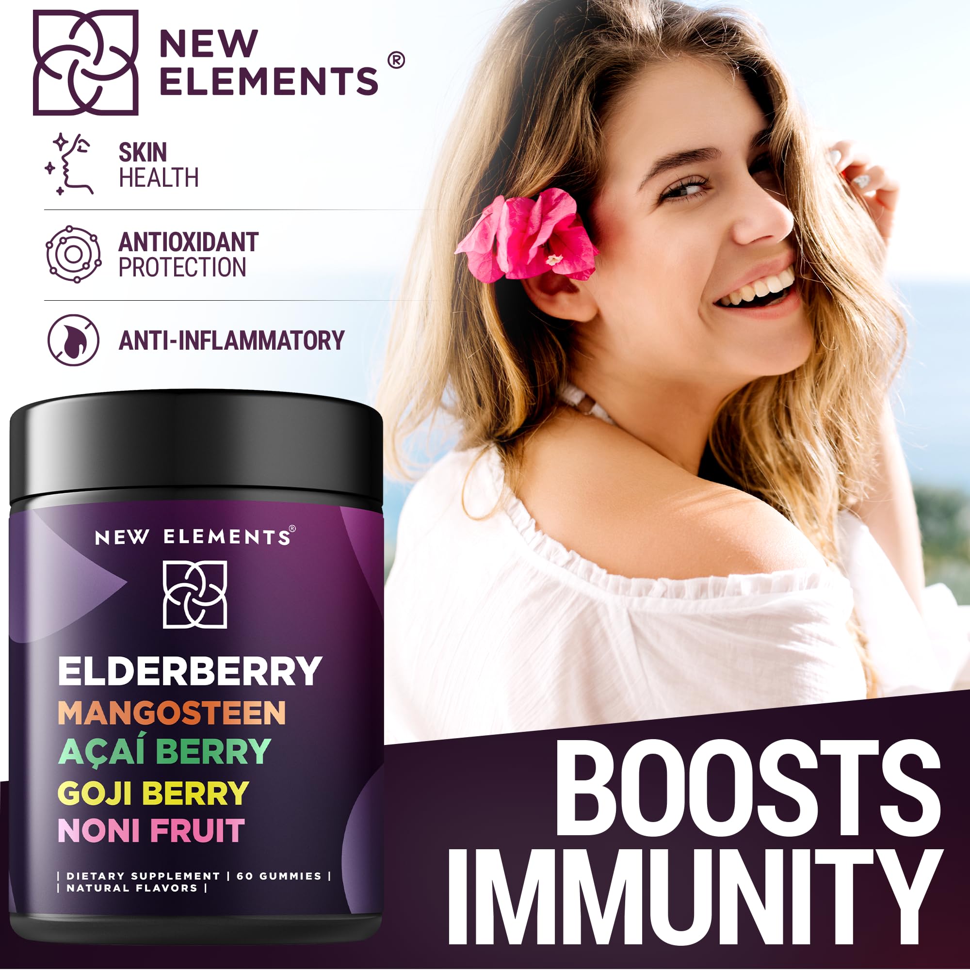 Delicious elderberry gummy snacks
