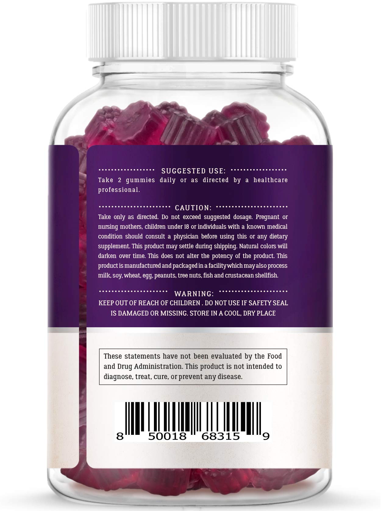 delicious elderberry gummy supplement