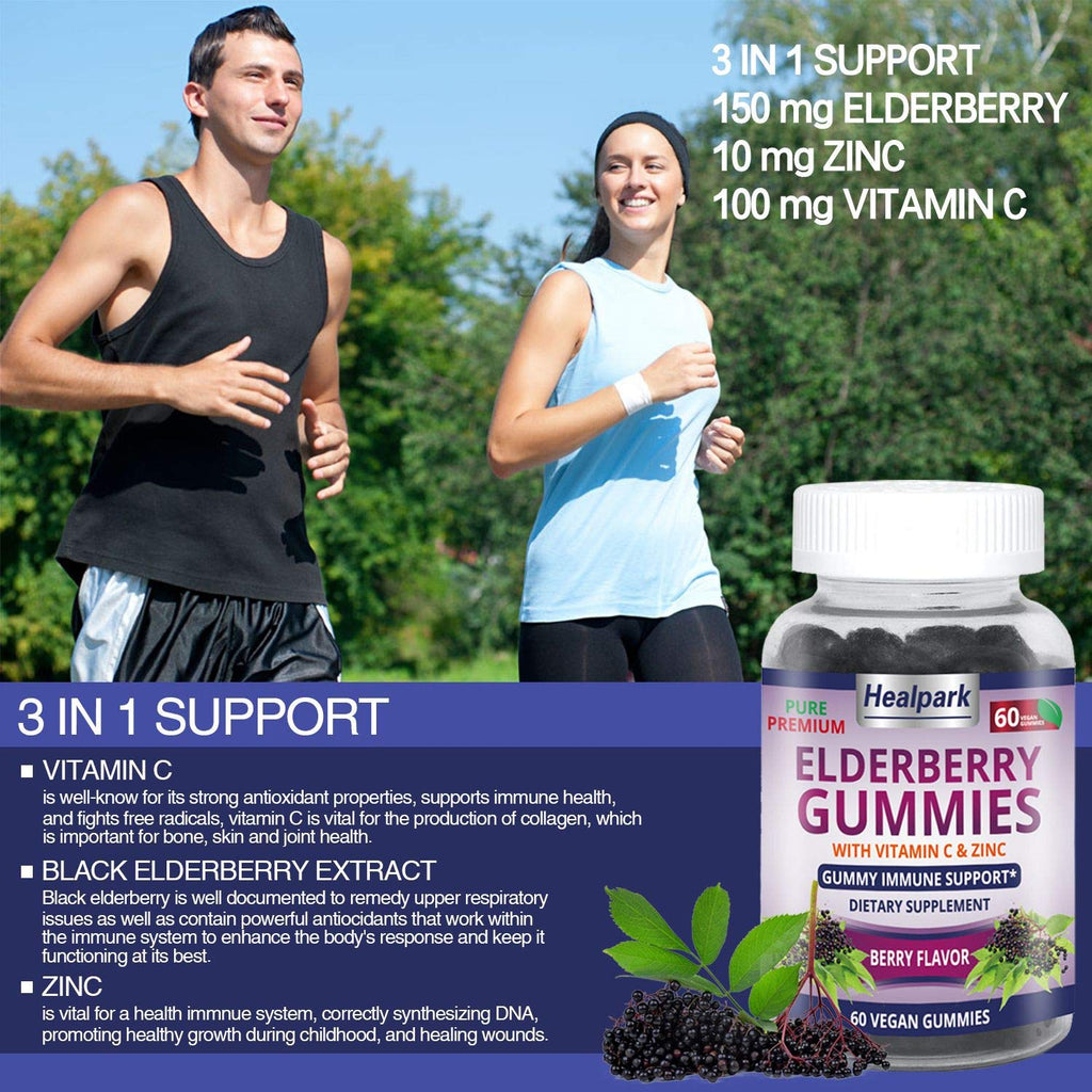 delicious elderberry gummy supplement