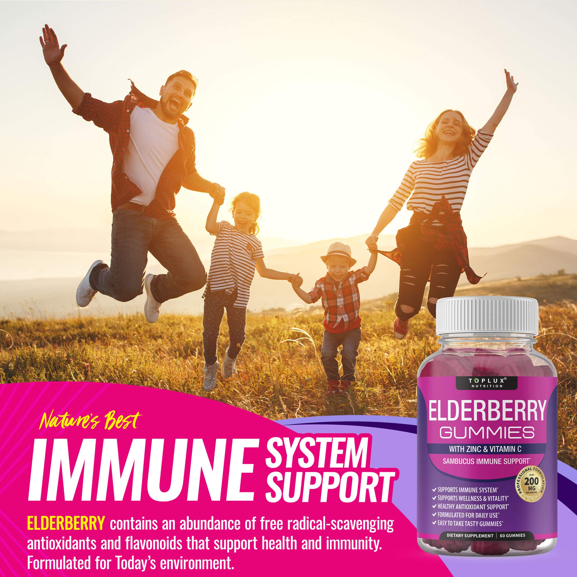 delicious elderberry gummy supplement