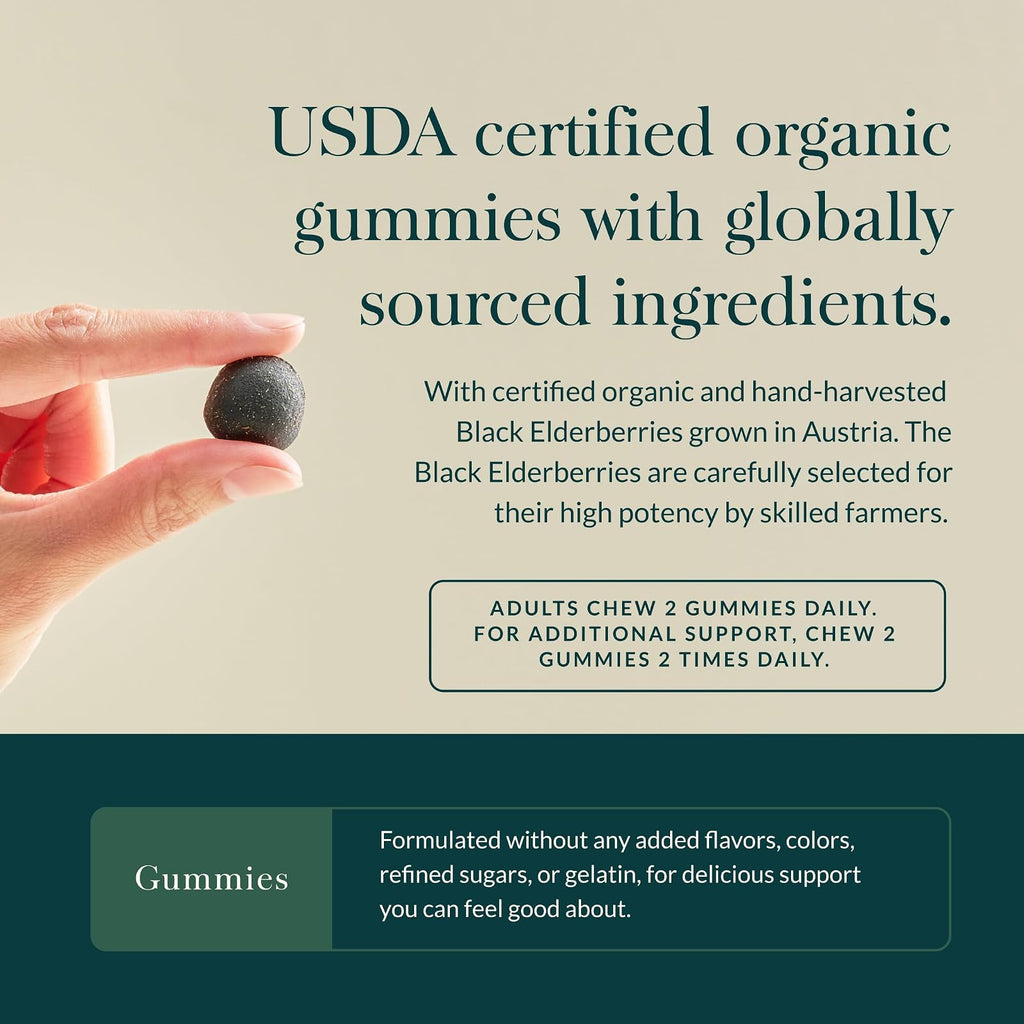 delicious elderberry gummy supplements