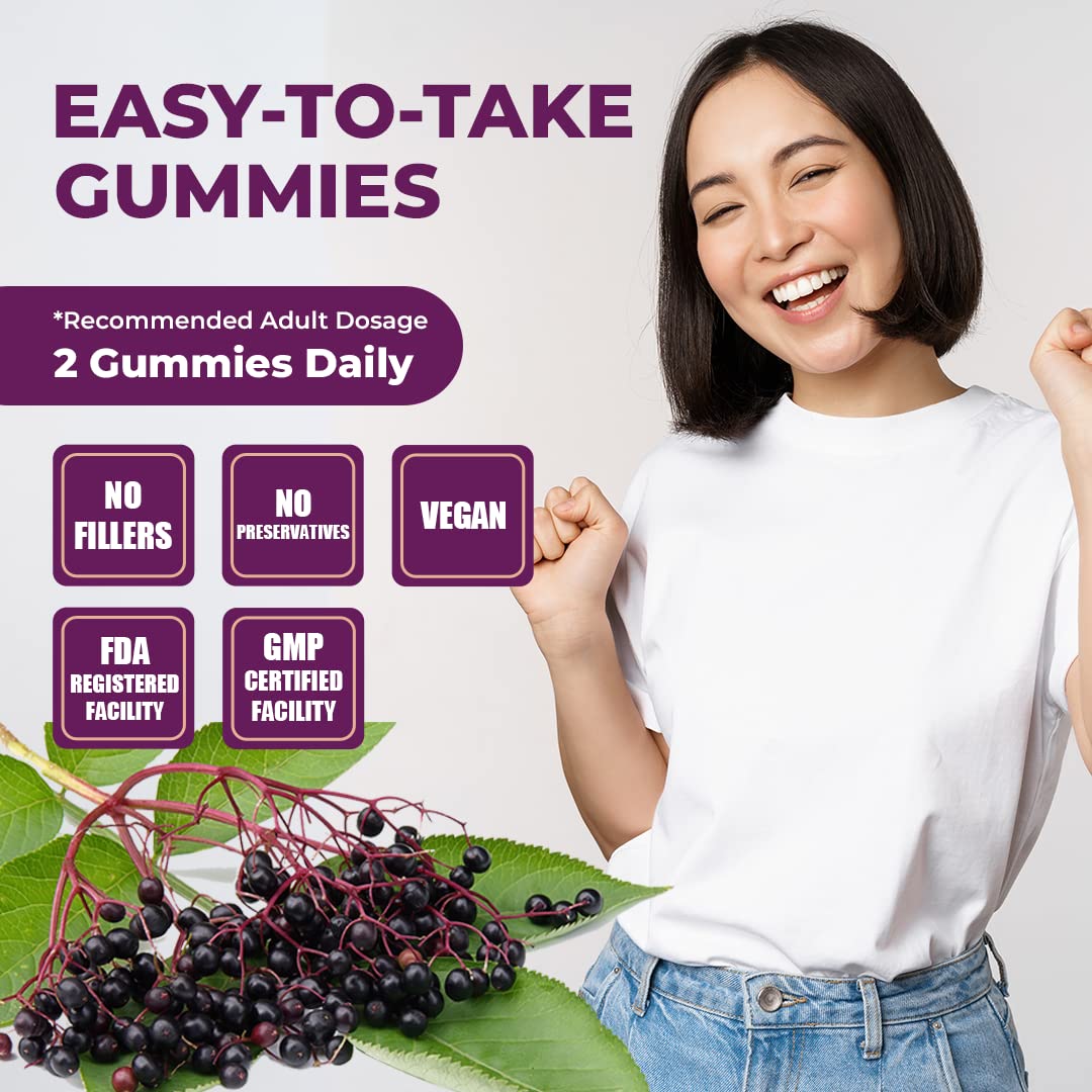 delicious elderberry gummy vitamins