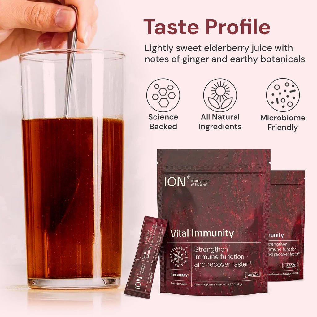 Delicious elderberry health drink