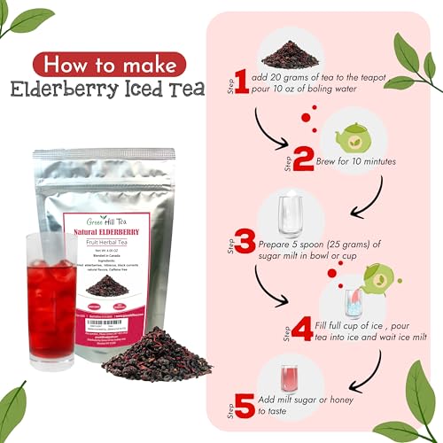 delicious elderberry herbal tea infusion