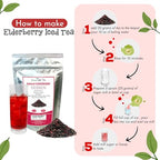 delicious elderberry herbal tea infusion