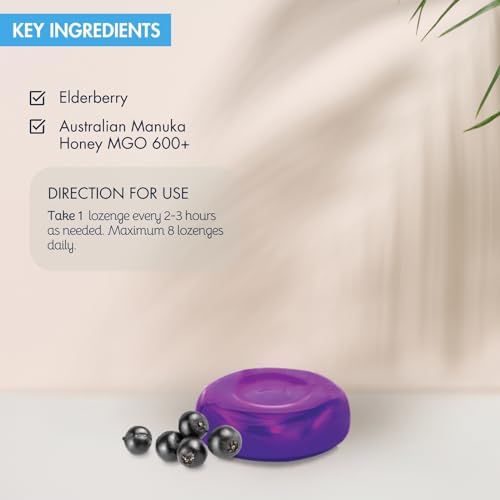 delicious elderberry lozenges for health