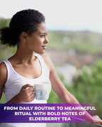 delicious elderberry tea for relaxation