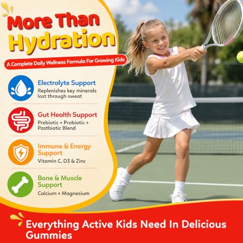 Delicious electrolyte gummies for kids