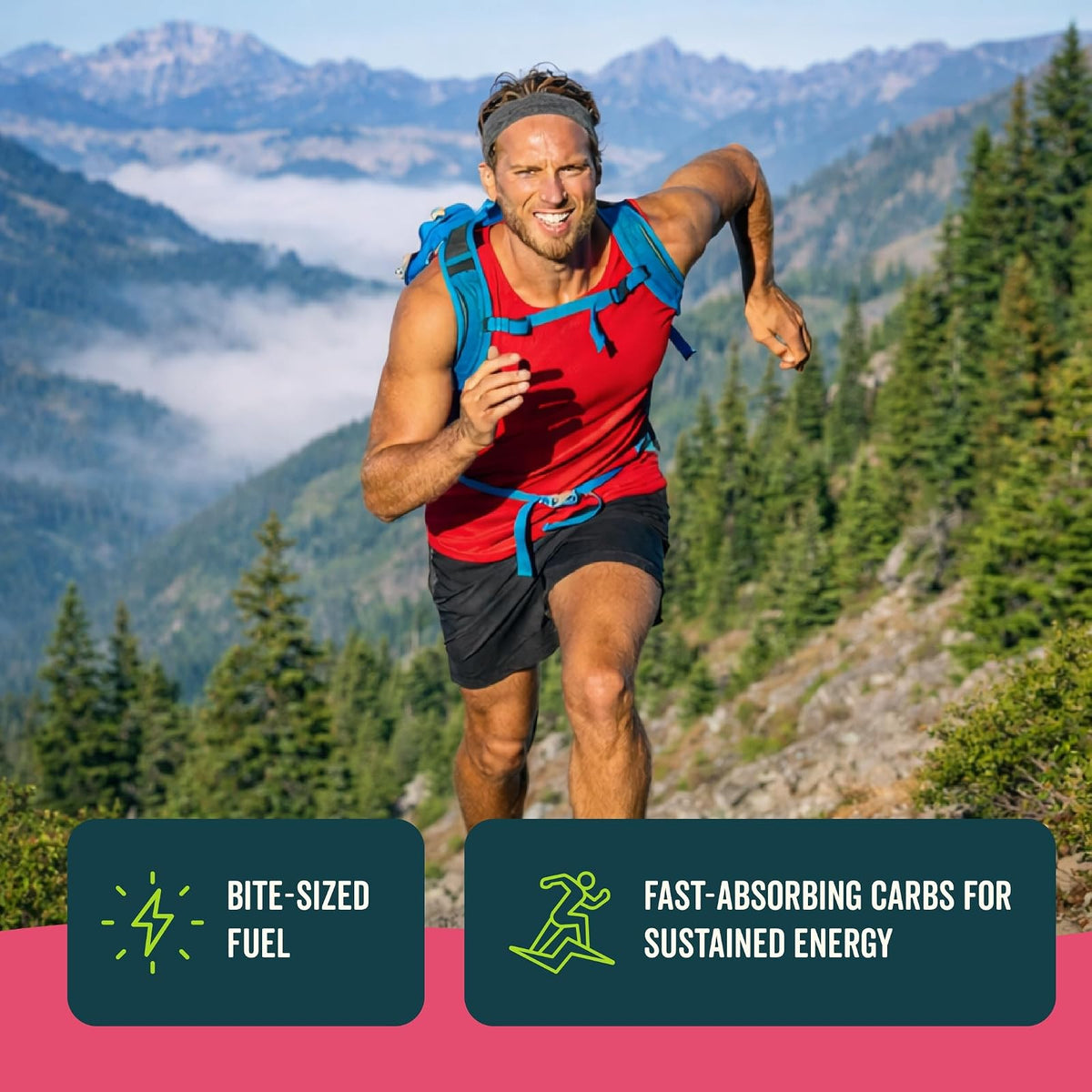 Delicious energy chews for athletes