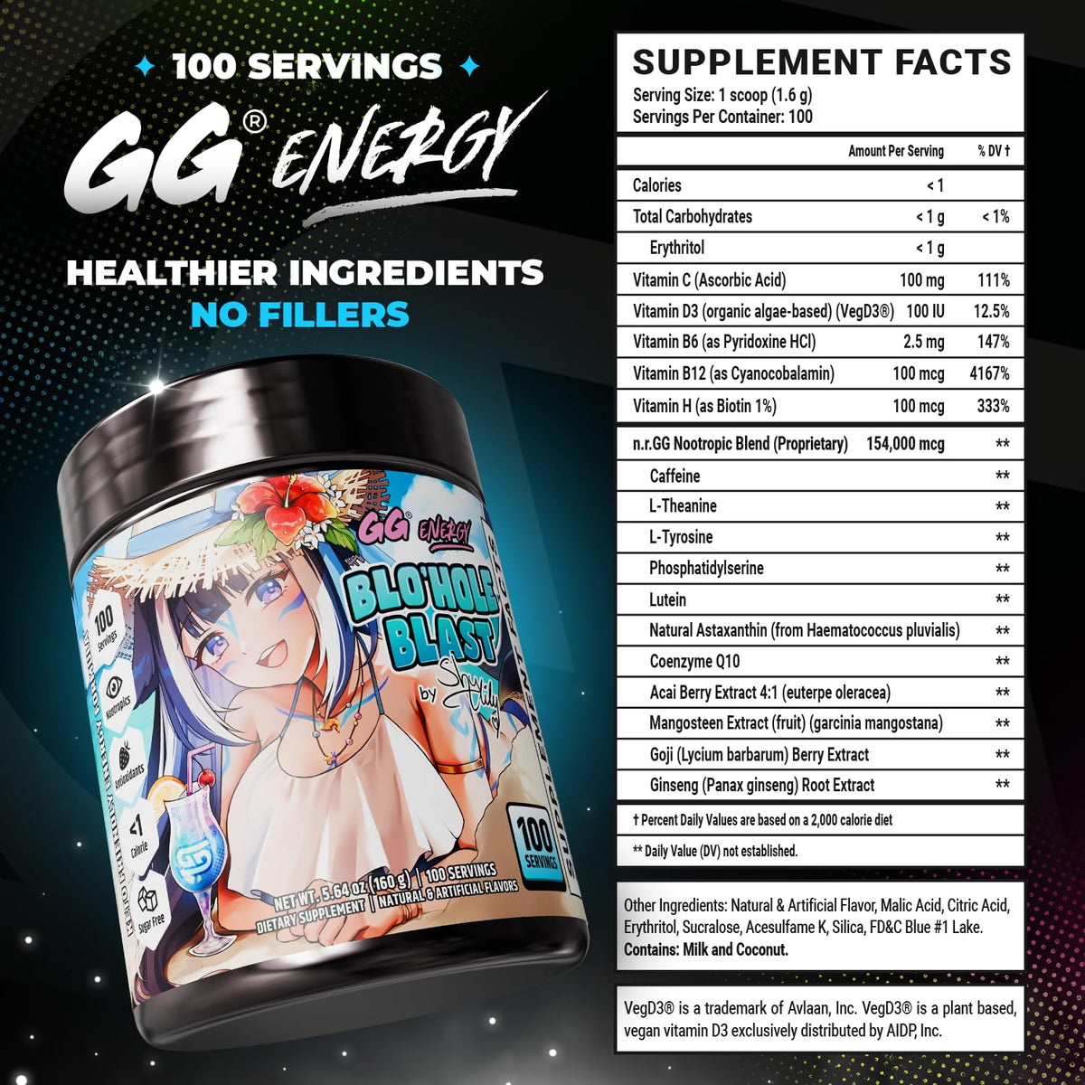 Delicious energy powder for workouts