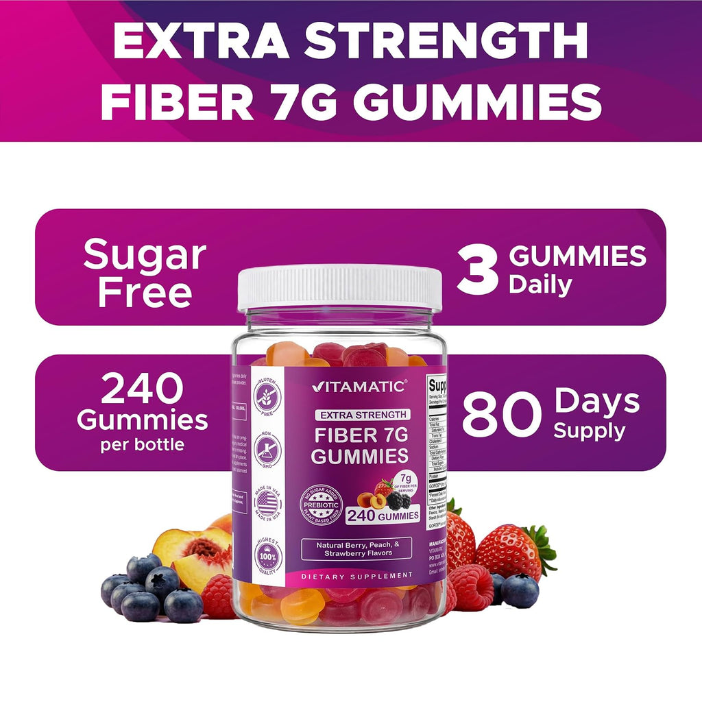 Delicious fiber gummies for daily use