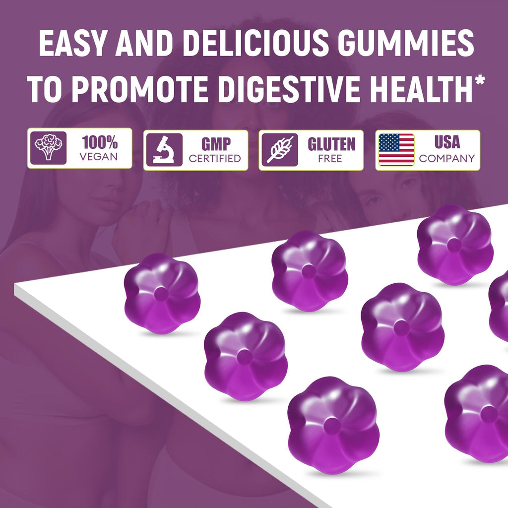Delicious fiber gummies for easy digestion