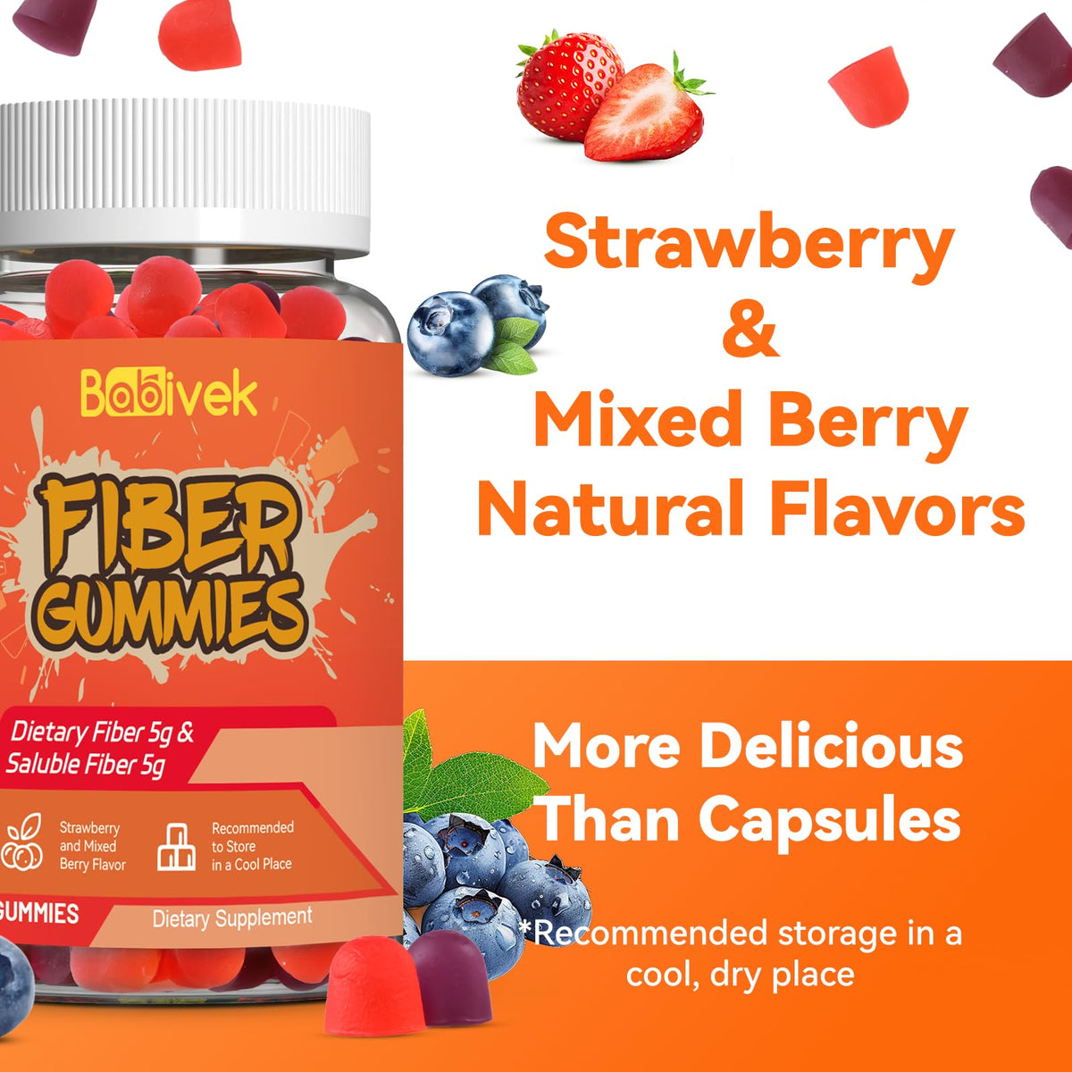 delicious fiber gummies for gut support