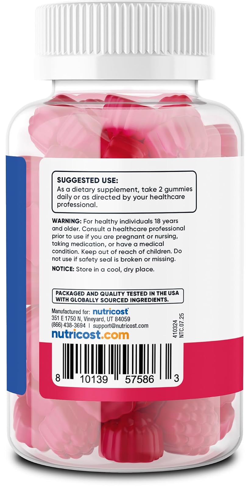 Delicious fiber gummies for gut support