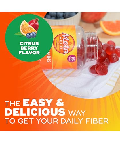 Delicious fiber gummies with psyllium