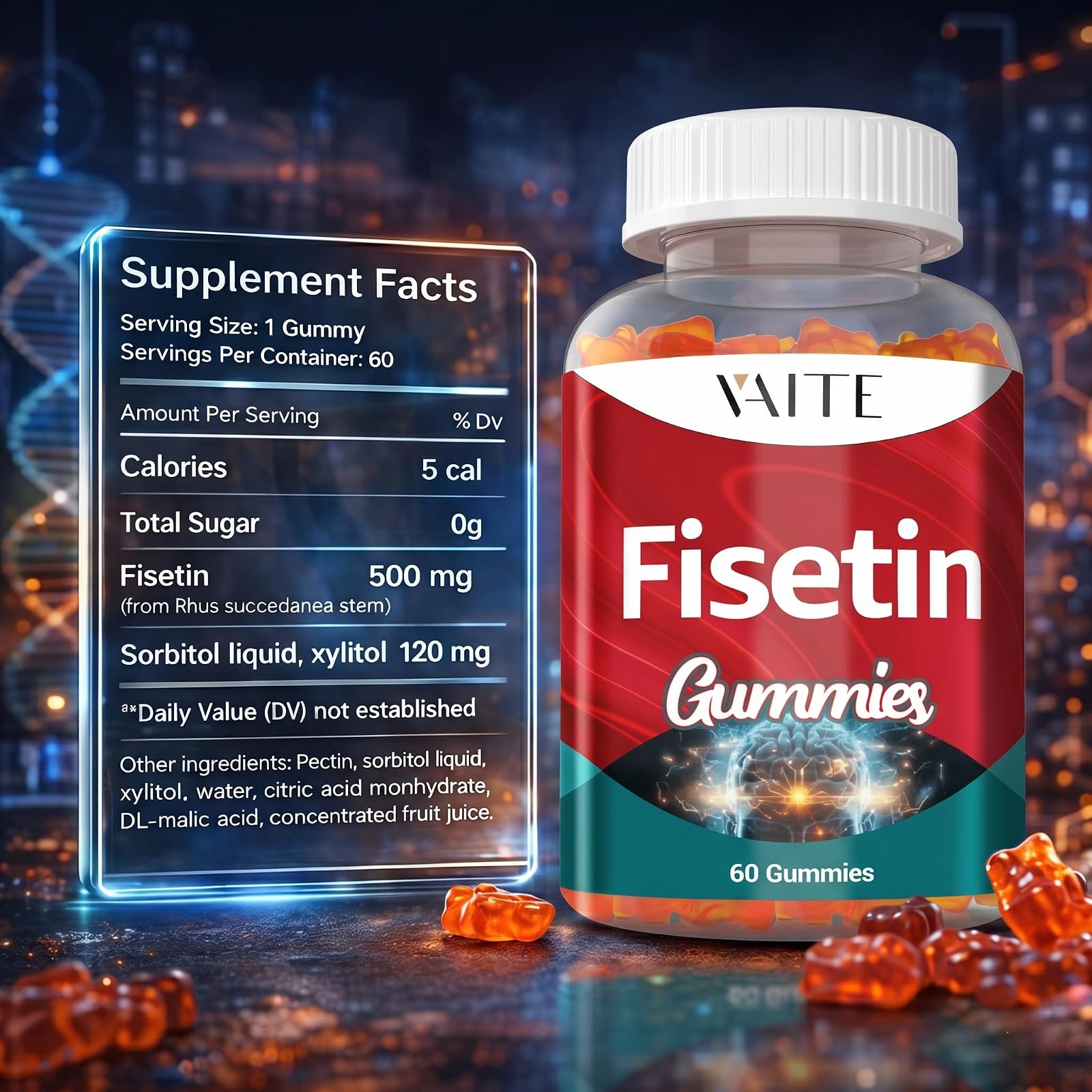 Delicious Fisetin gummies for health