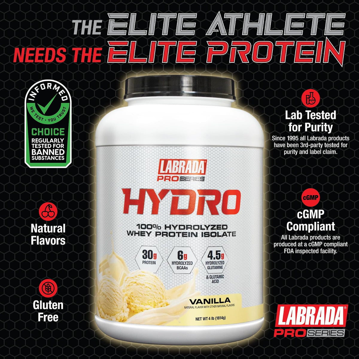 Delicious flavours of Labrada whey protein