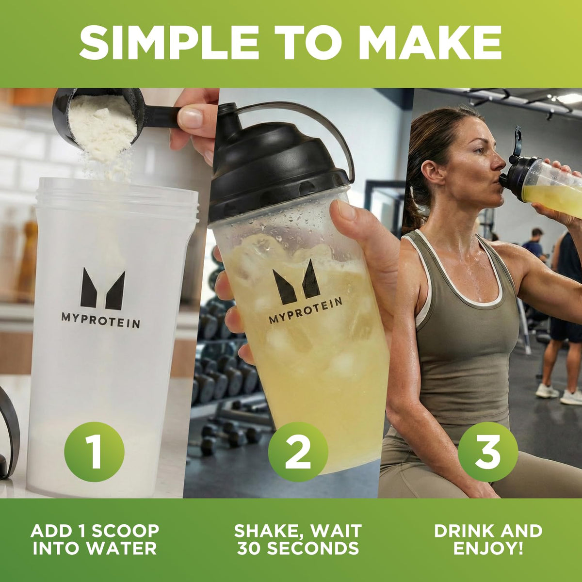 Delicious flavours of whey protein