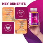 Delicious folic acid gummies for women