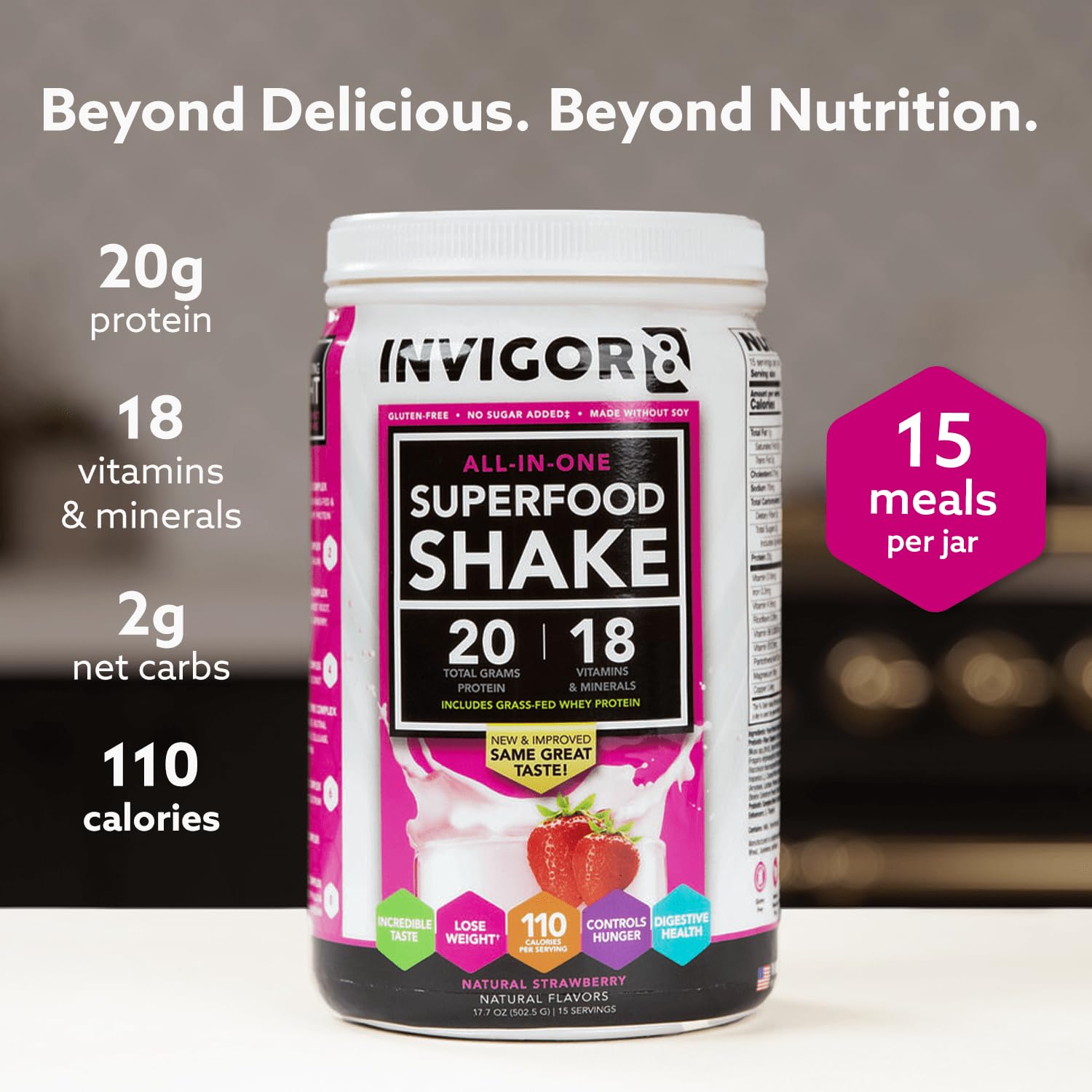 delicious French vanilla protein drink