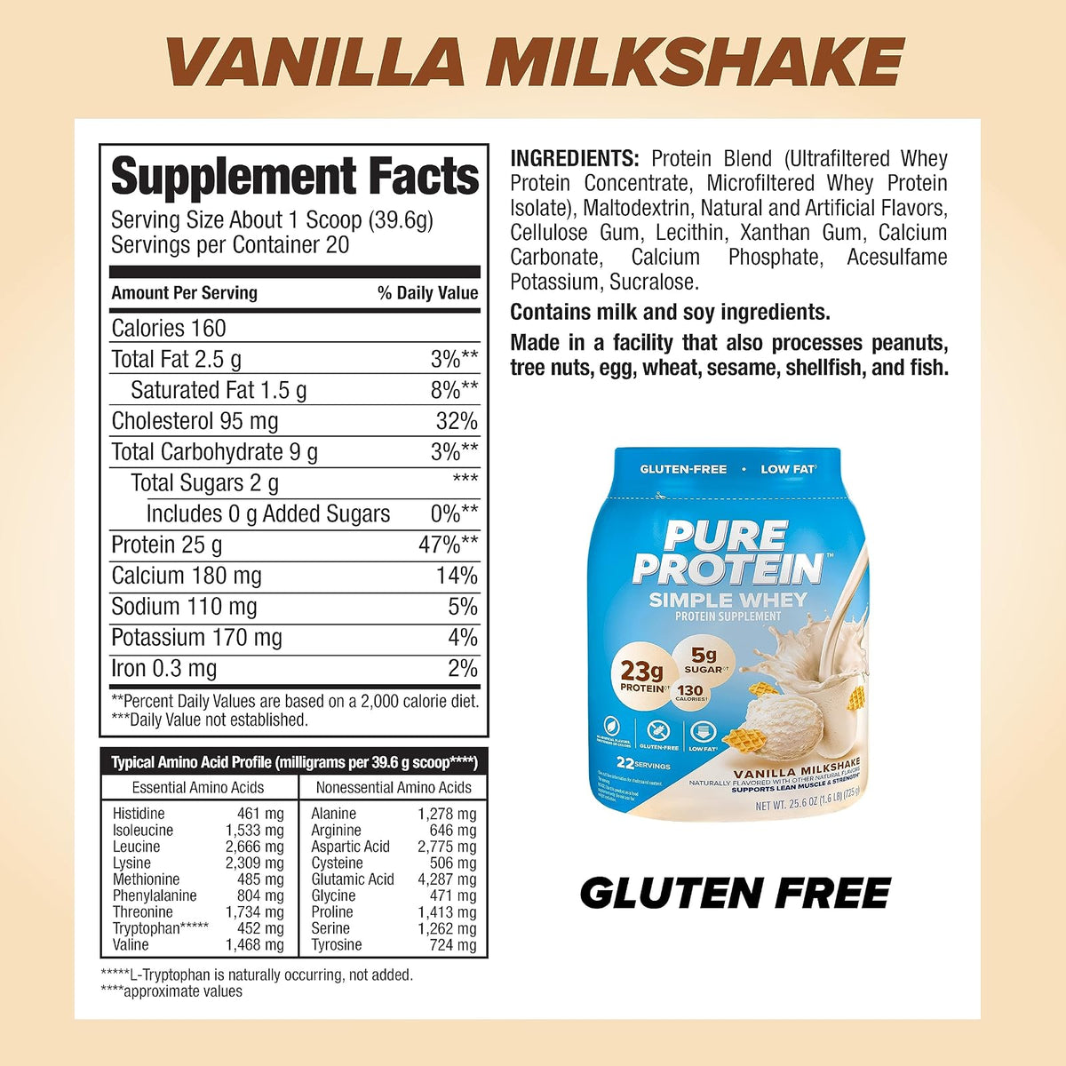delicious French vanilla protein shake